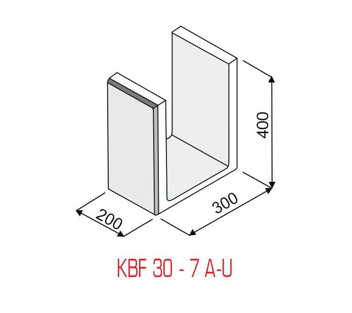 KBF 30-7 A-U Přírodní | KB-BLOK